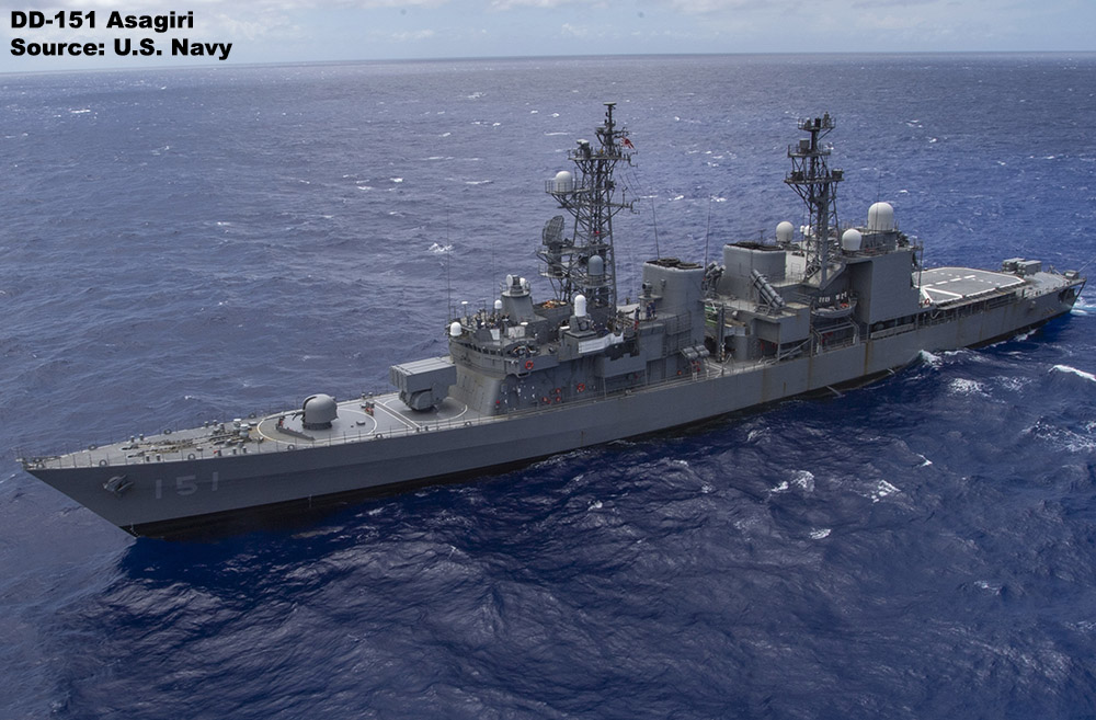 Overview — ASAGIRI (DD-151) class — Destroyers — Ships — Weapons — Military Periscope
