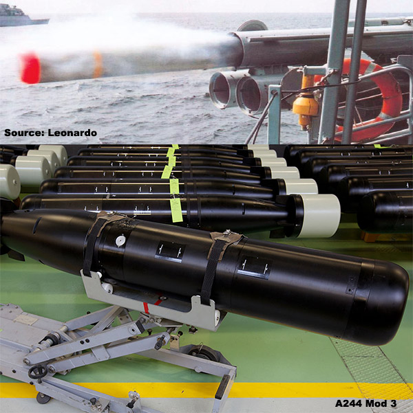 Overview — A244 lightweight torpedo — Torpedoes — Undersea Warfare — Weapons — Military Periscope
