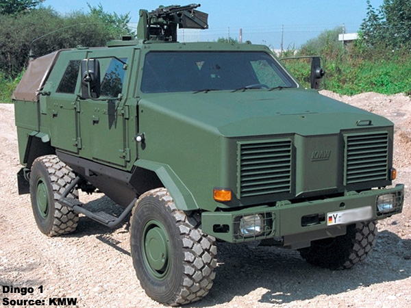 Overview — Dingo all-protected vehicle — Armored Personnel Carriers ...