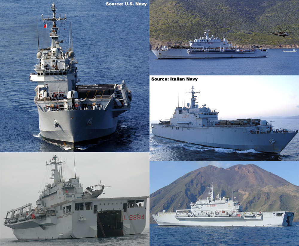 Italian Amphibious Transport Dock San Giusto Barquentine Class LPD