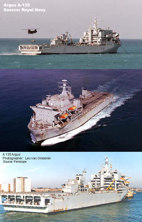 Overview — ARGUS (A-135) class (Britain) — Auxiliary — Ships — Weapons ...