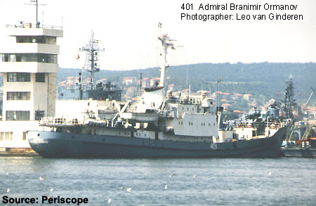 Overview — ADMIRAL BRANIMIR ORMANOV (401) class — Auxiliary — Ships ...