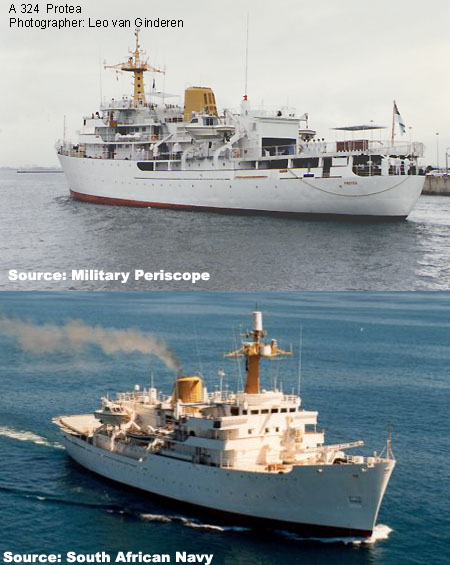 Overview — PROTEA (A-324) class — Auxiliary — Ships — Weapons ...