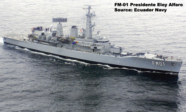 Overview — PRESIDENTE ELOY ALFARO (FM-01) class — Frigates/Corvettes ...