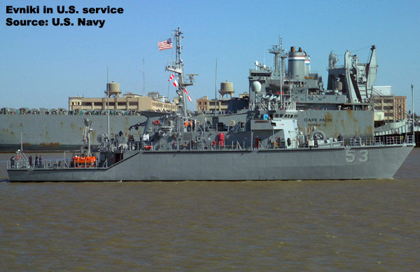 Overview — EVNIKI class — Mine Warfare — Ships — Weapons — Military ...