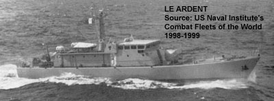Overview — LE ARDENT (PC) class — Small Combatants — Ships — Weapons ...