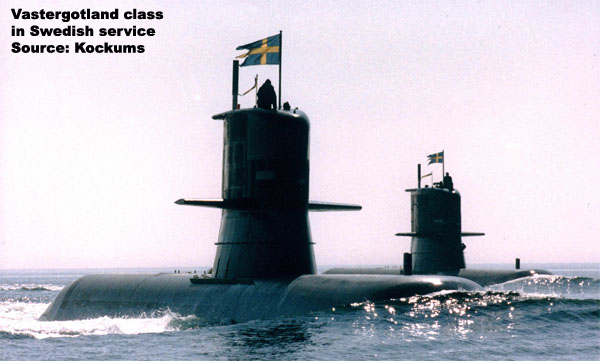 Overview — VASTERGOTLAND class (Sweden) — Submarines — Ships — Weapons ...